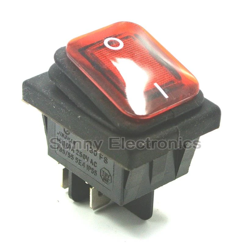 1x Red Green Black RLEIL RL2 (P) Waterproof IP65 ON/OFF Boat Car Rocker ...