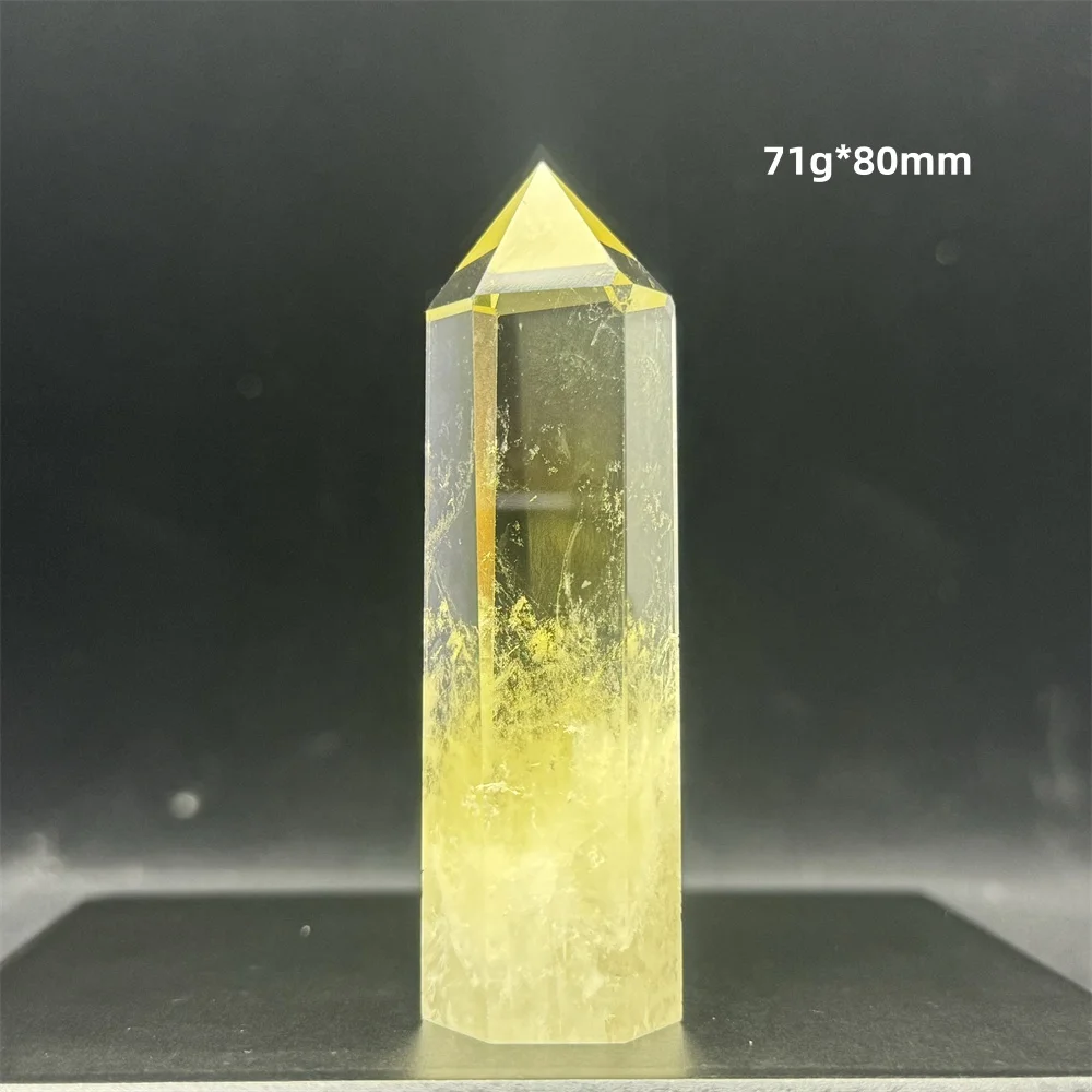 Natural Citrine Obelisk Quartz Wand Home Decoration Reiki Healing ...