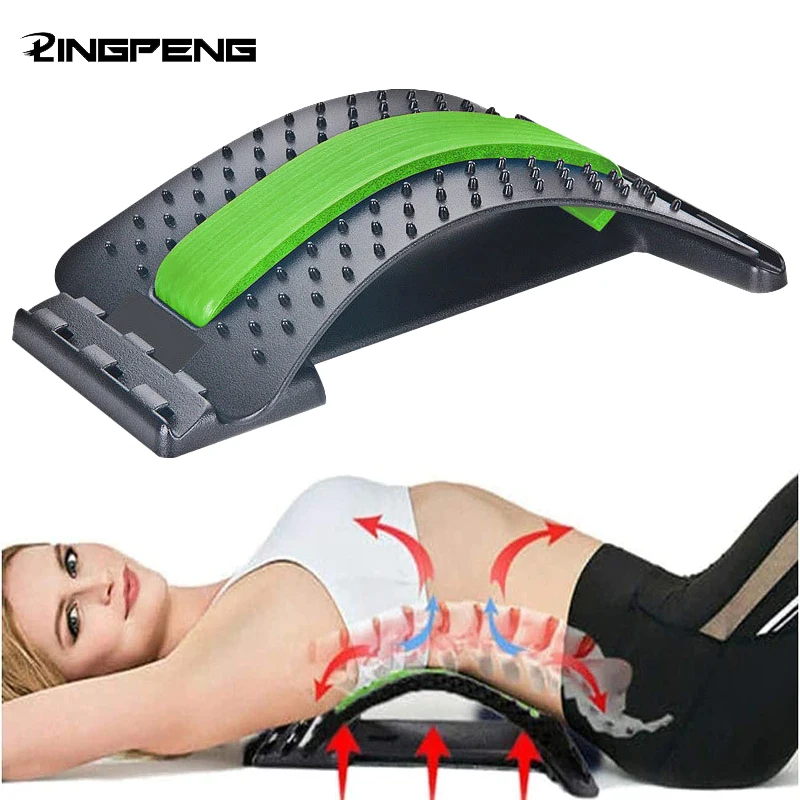 Multi-layer Back Stretching Device Instant Back Pain Relief Scoliosis ...