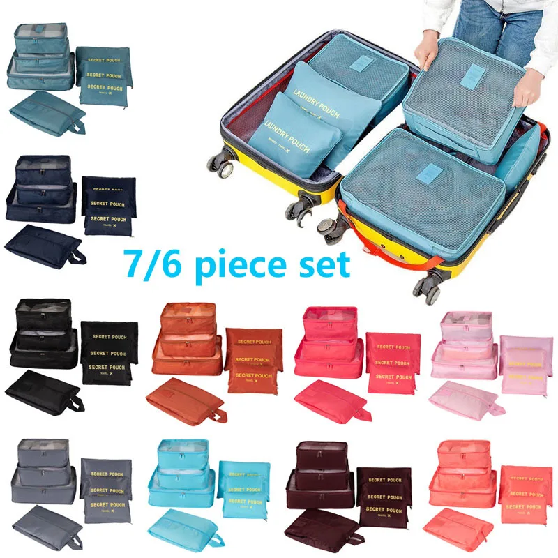 6-7-piece-Set-Travel-Bag-Organizer-Clothes-Luggage-Travel-Organizer ...