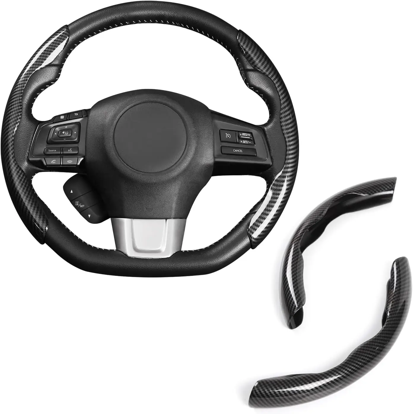 Car steering wheel handle sleeve carbon fiber water transfer printing ...