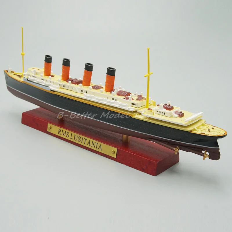 Ship Models 1/1250 Scale RMS Lusitania Ship Model - Detailed Alloy ...