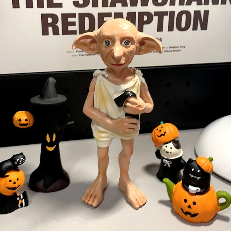 Estatua de elfo de Halloween, figura de escultura de duende de Dobby ...