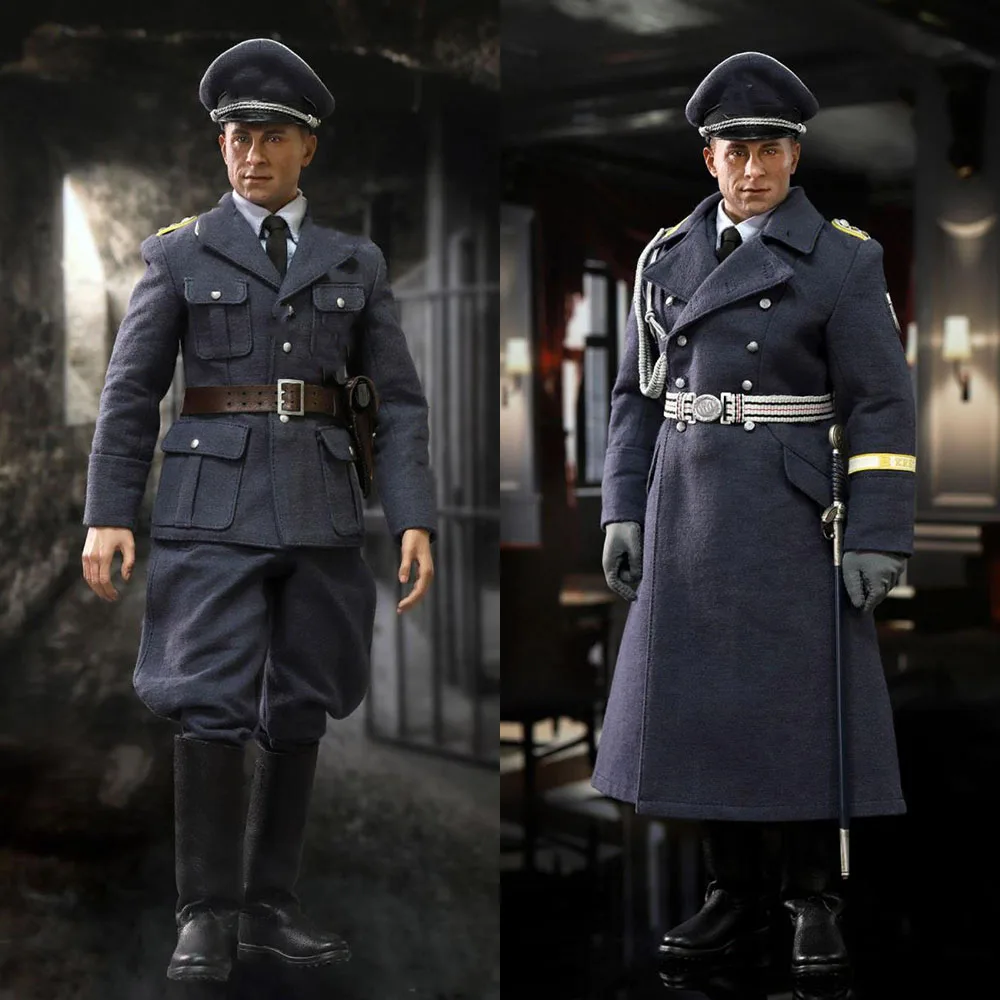 Fez d80147 wwii capitão da força aérea 1/6 masculino versão uniforme ...