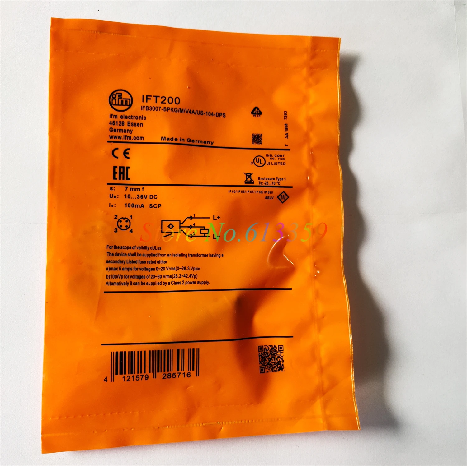 Ift200 Ift201 Ift202 Ift203 Ift204 Ift205 Ifm New High Quality Inductive Sensor - Sensors ...