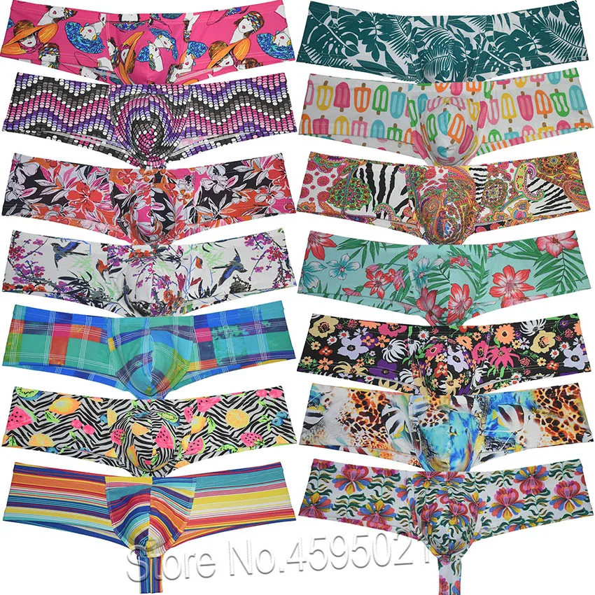 Men-Mini-Cheek-Boxers-Briefs-Underwear-Male-Enhancing-Pouch-Shorts ...