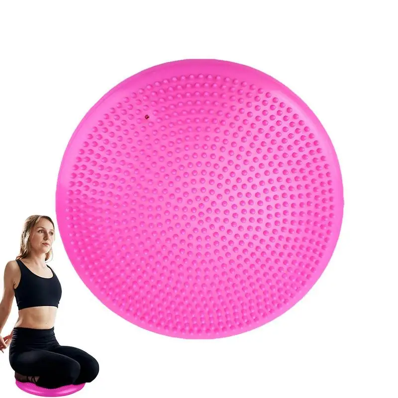 Yoga-Balance-Pad-Workout-Mats-For-Home-Gym-Inflated-Wobble-Cushion ...