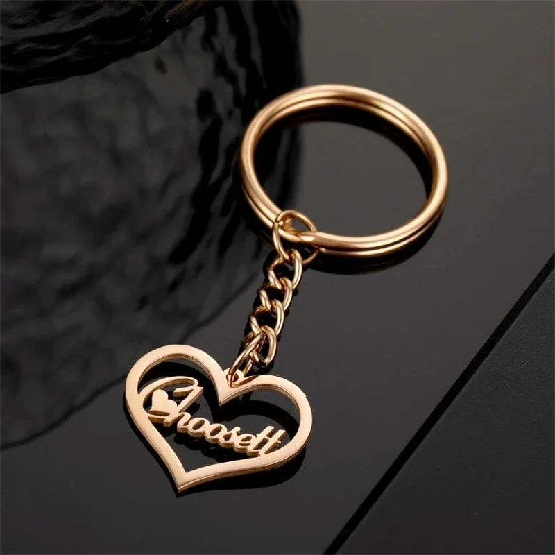 Custom Name Keychain Personalized Stainless Steel Pendant Keychains for ...
