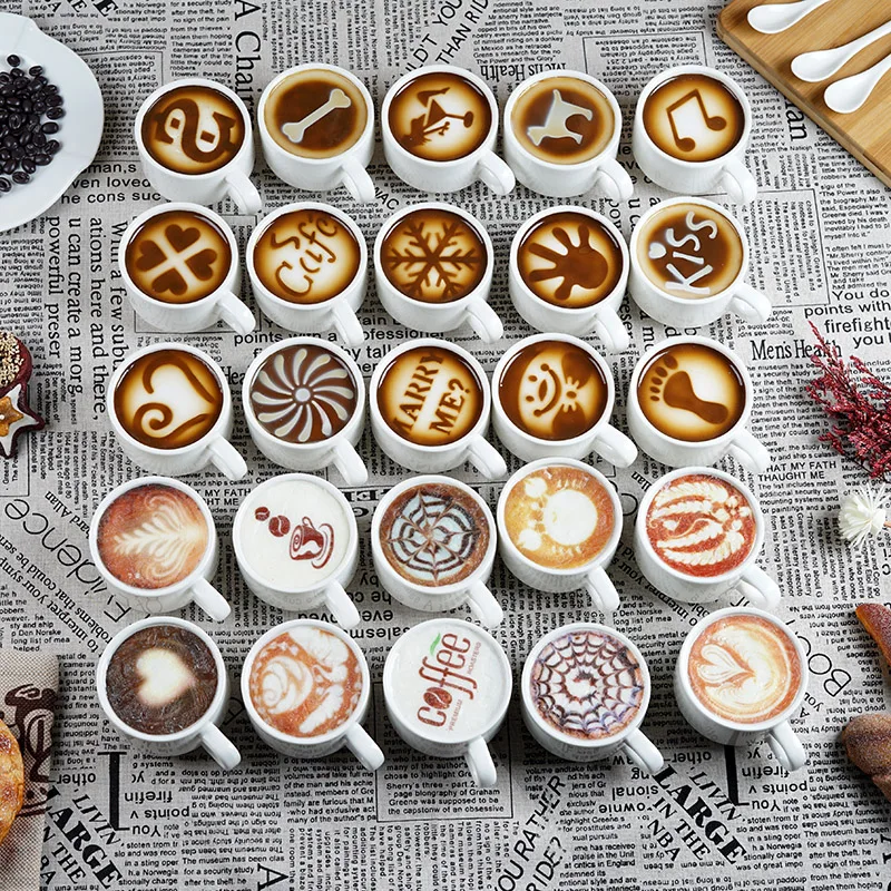 Platillo-de-taza-de-caf-Latte-de-PVC-de-simulaci-n-modelo-de-bebidas ...