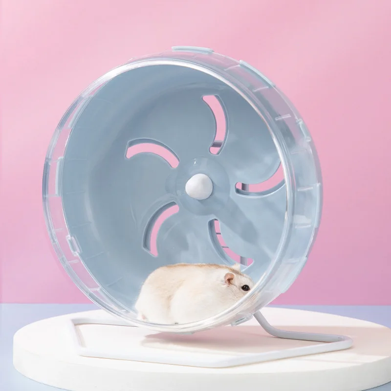 Super-Silent-Hamster-Exercise-Wheels-Quiet-Spinner-Hamster-Running-Wheels-With-Adjustable-Stand ...