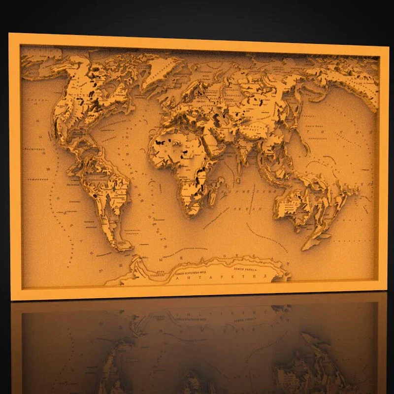 Modelo-de-mapa-del-mundo-3d-STL-para-enrutador-CNC-grabador-m-quina-de ...