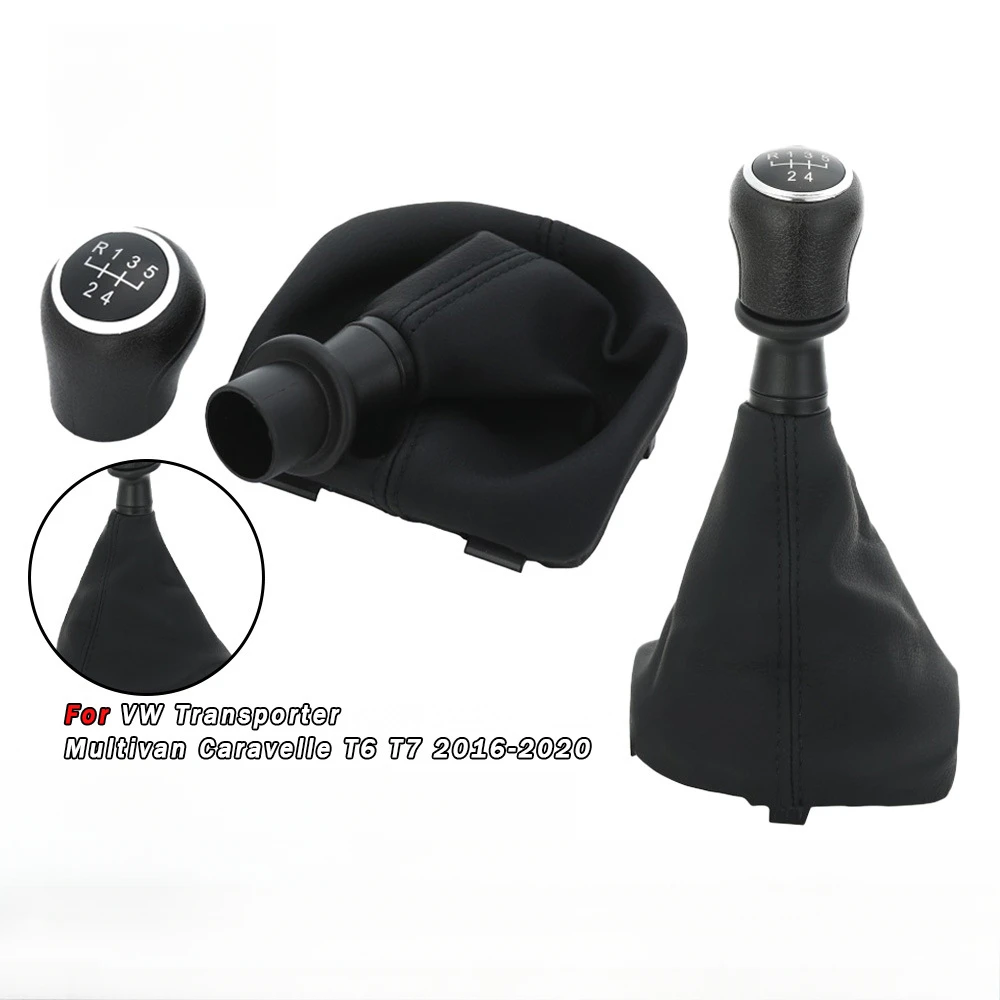 5 Speed Gear Shift Knob Shifter Gaiter Boot For VW Volkswagen T6 T7 ...