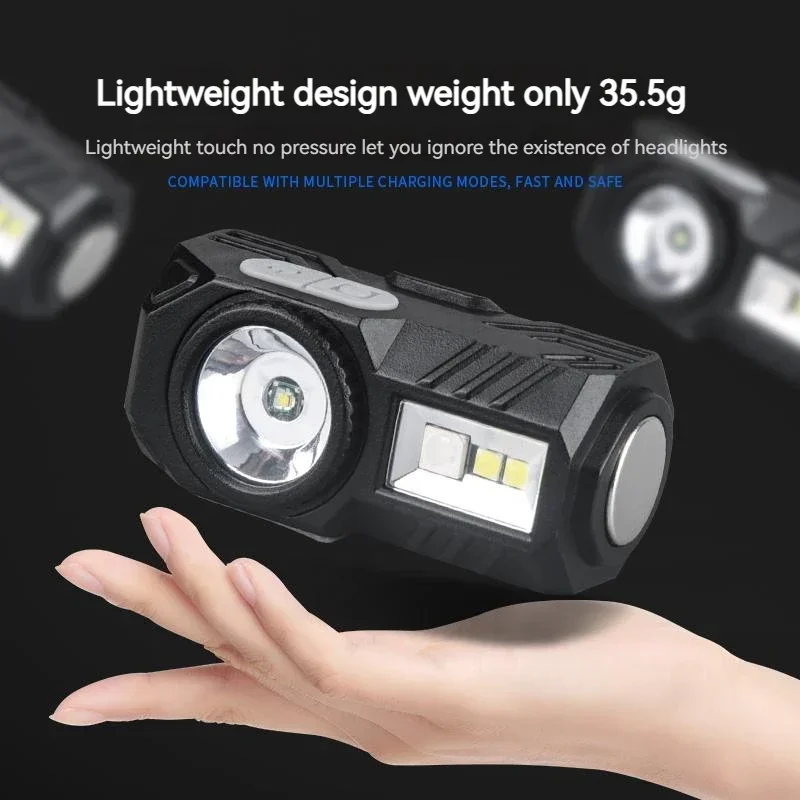 LED-Rechargeable-Mini-Headlamp-Super-Bright-Flashlight-Induction ...