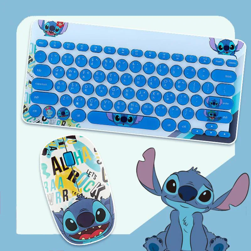 Kawaii-Lilo-Stitch-Wireless-Bluetooth-Keyboard-Mouse-Portable-Office ...