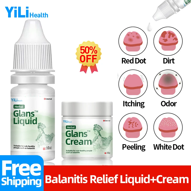 Balanitis-Treatment-Herbal-Liquid-Glans-Cream-Apply-To-Bacterial ...