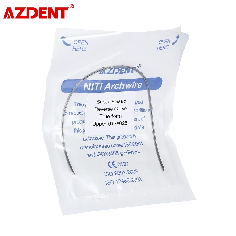 2 pcs/Pack AZDENT Dental Orthodontic NITI Arch Wires Reverse Curve ...