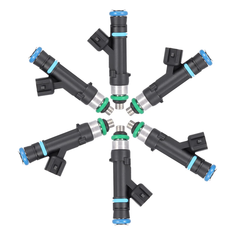 6PCS Fuel Injector Nozzle 0280158020 For Jeep Dodge Dakota Nitro Ram ...