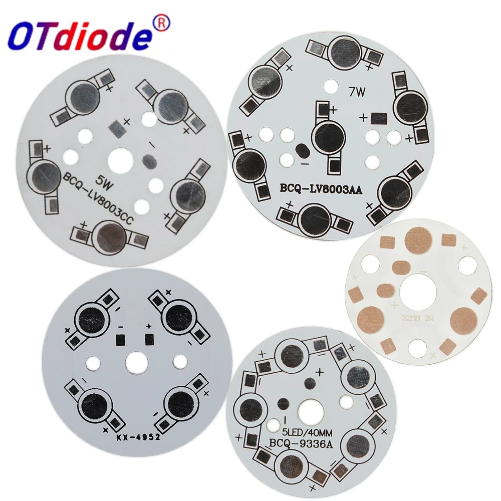 10pcs-LED-PCB-Board-Round-Aluminum-Base-Plate-High-Power-Heat-Sink3W-4W ...