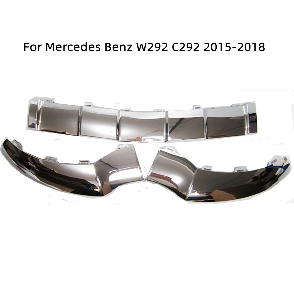 NEW-Front-Lower-Bumper-Chrome-Molding-Trim-Silver-OE-A2928850300 ...