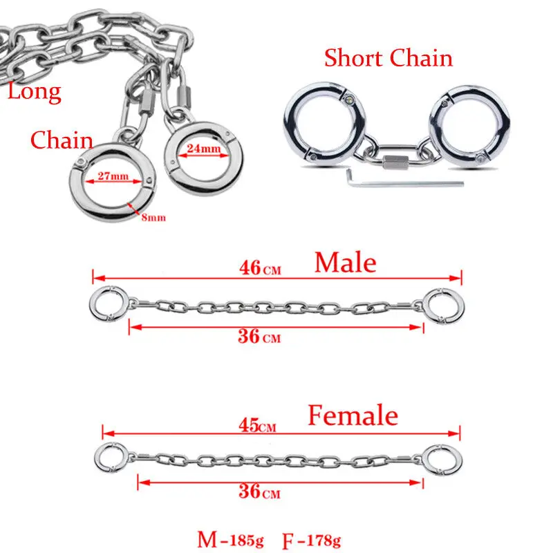 Unisex-Stainless-Steel-Toe-Cuffs-Slave-Shackles-Manacles-Slave ...