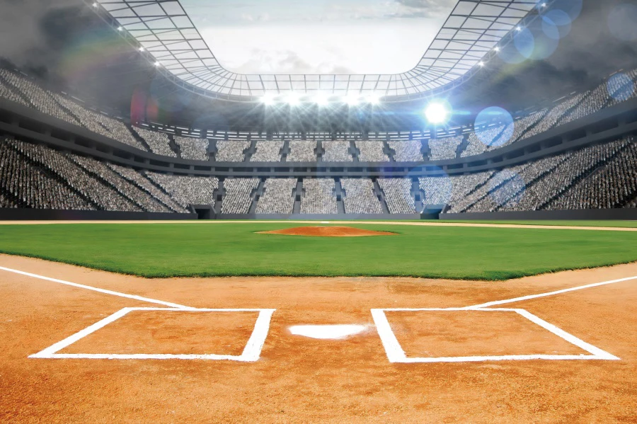 Baseball Field Background At Night