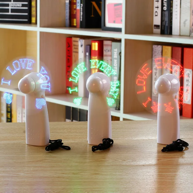 Mini Ventilátor Ragyogó Játék Színes Lámpák Kézi Elektromos Hűtő ...