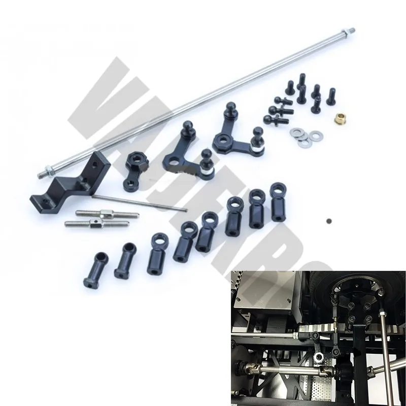 8X8 Linkage Steering Rod Set for 1/14 Tamiya Remote Control Truck ...