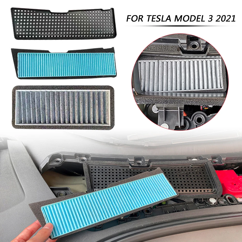 Air-Intake-Filter-For-Tesla-Model-3-2021-Air-Conditioning-Intake-Inlet ...