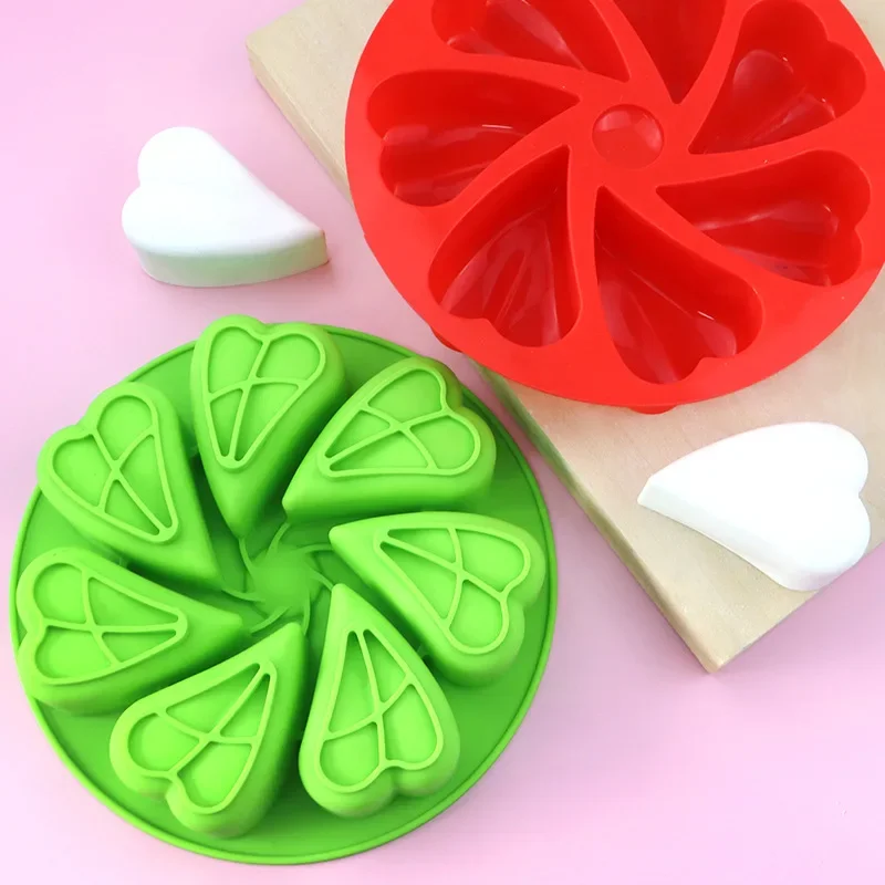 Heart-Silicone-Molds-For-Baking-8-Portion-Pizza-Pan-Slice-Scone-Mousse ...