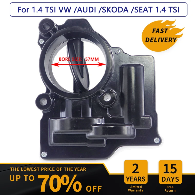 57MM-Throttle-Body-for-VW-Volkswagen-Golf-Audi-A1-1-4-TSI-Seat-Jetta ...