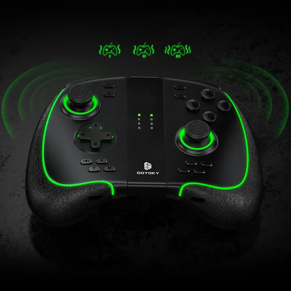 DOYOKY-Epoch-Game-Controller-for-Nintendo-Switch-OLED-with-Wireless-Bluetooth-Turbo-180color-RGB ...
