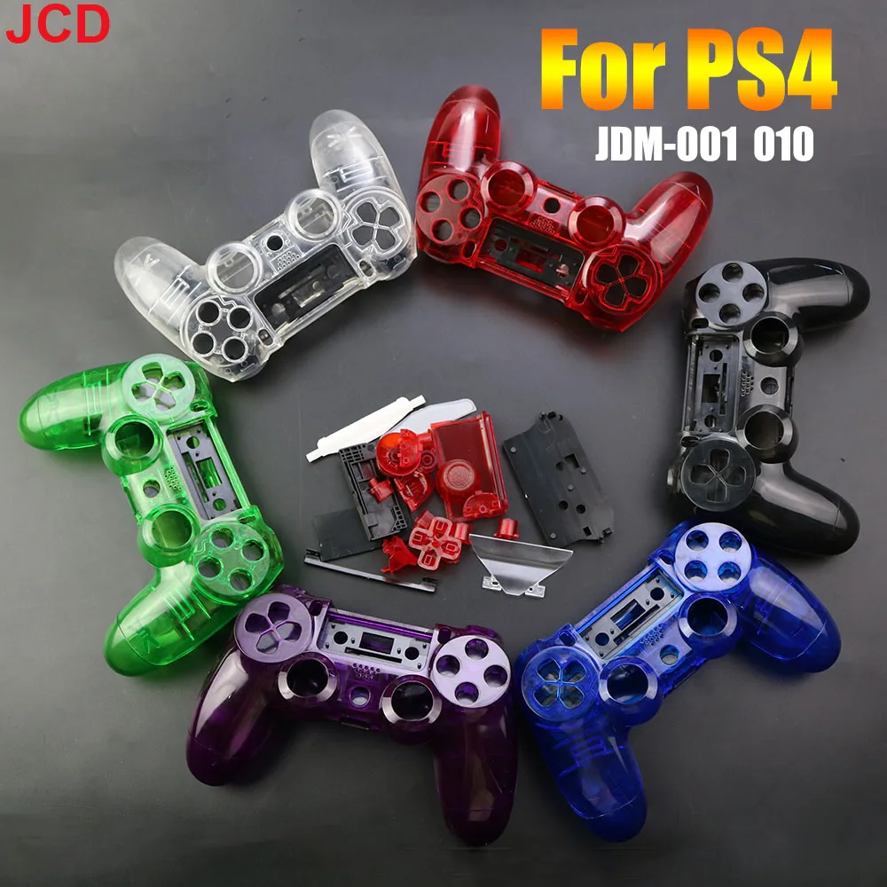 JCD-1Set-Clear-Transparent-Full-Housing-Gamepad-Shell-Case-Buttons ...