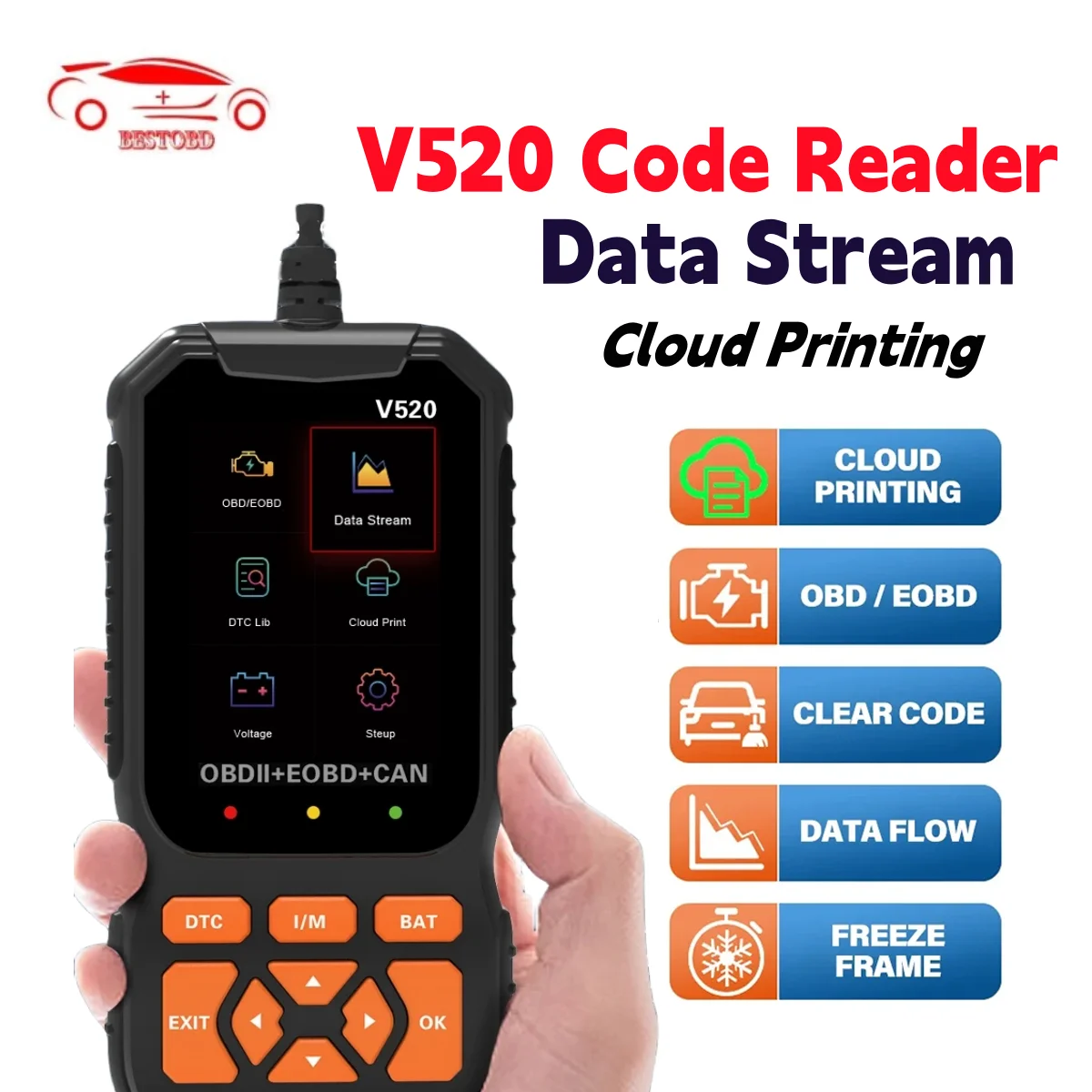 Universal-V520-OBD2-Scanner-Diagnostic-Auto-Check-Engine-Fault-Error ...