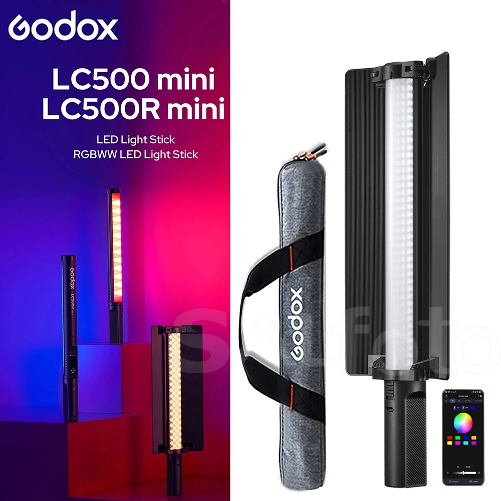 Godox-LC500-Mini-Bi-Color-LC500R-Mini-RGB-Full-Color-2500K-8500K ...
