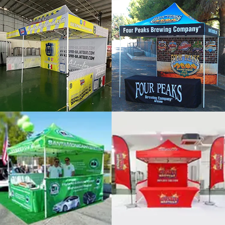 Canopy Hex Aluminum Big Custom Branded 10X10 Pop up Canopy Tent Heavy ...