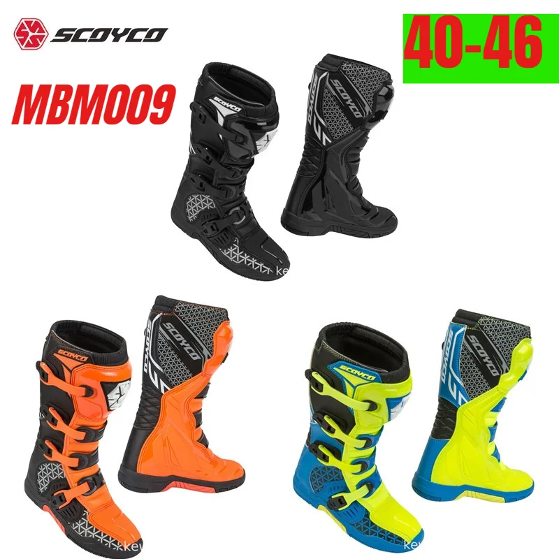 SCOYCO MBM009 Motorcycle Racing Boots Men's and Women's anti fall high ...