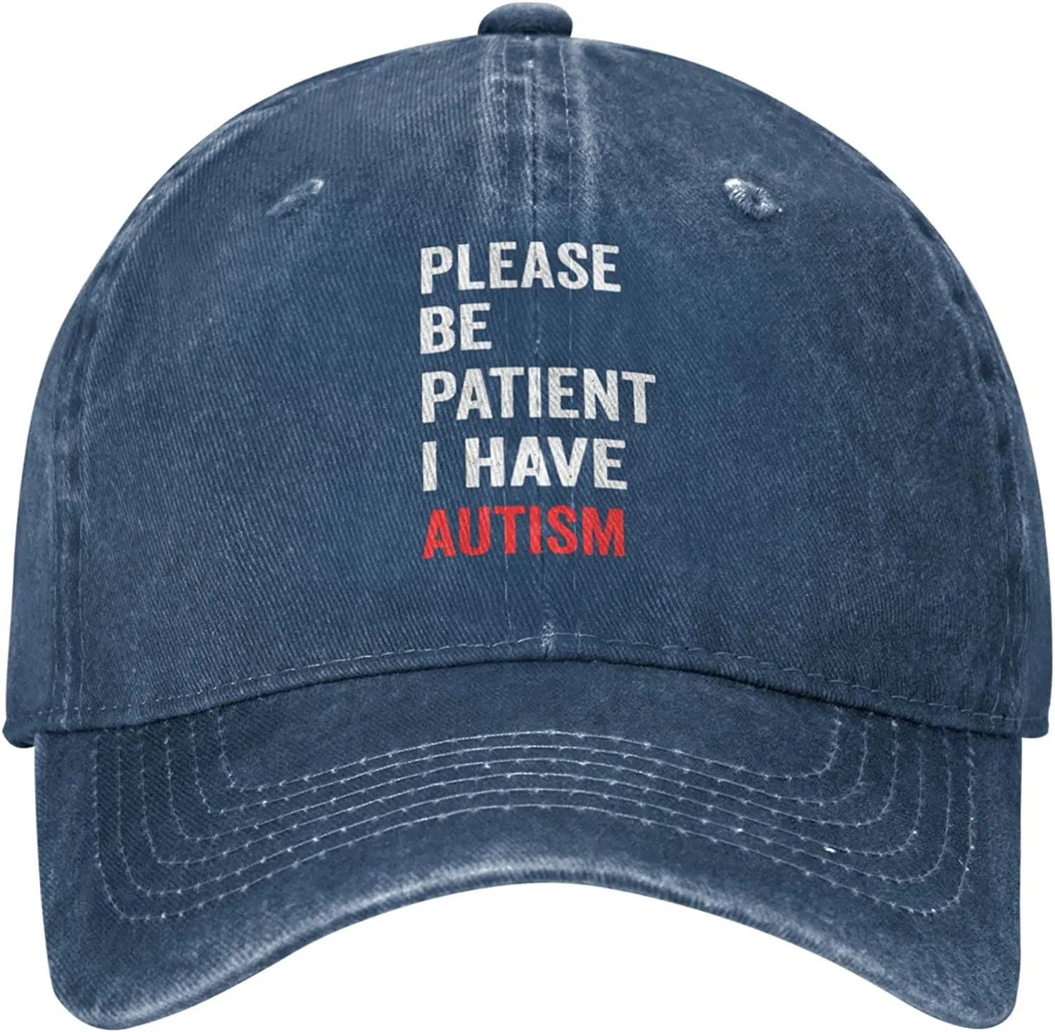 Please Be Patient I Have Autism Hat Funny Dad Hat for Men Women ...