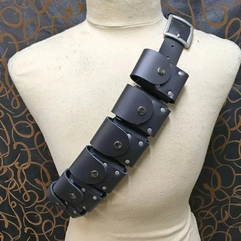 Medieval Steampunk Bandolier Nerf Battle Ammo Bag Across Chest ...