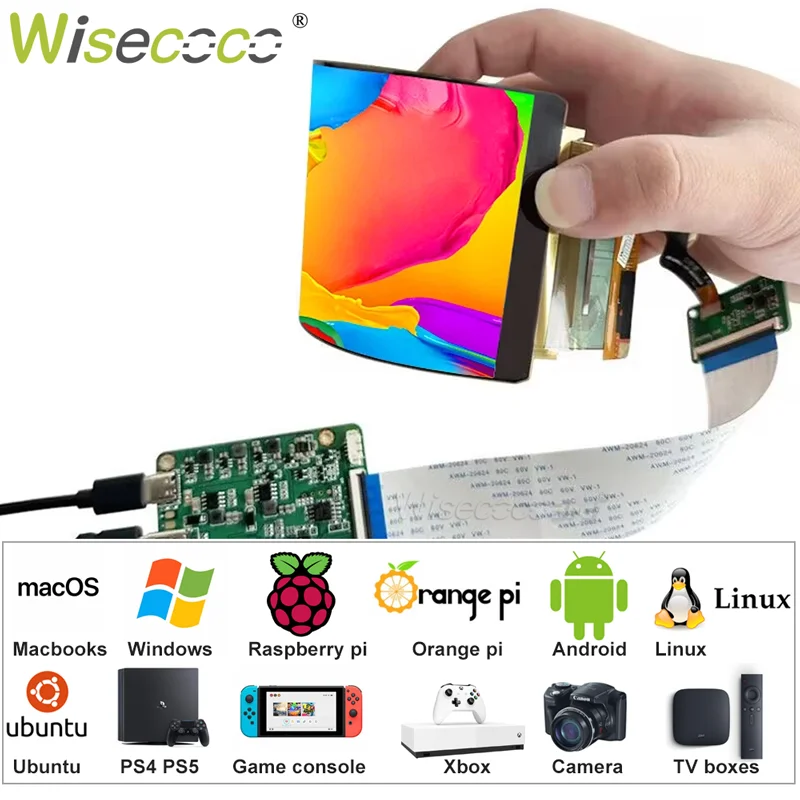 Wisecoco-6-Inch-OLED-Flexible-Display-2880x1440-2K-IPS-AM-OLED-Bendable-Screen-Panel-60Hz ...