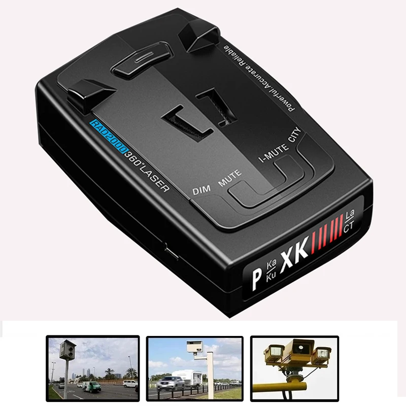 Anit Laser RAD2000 Car Radar Detector 12V Speed Radar Detector English ...