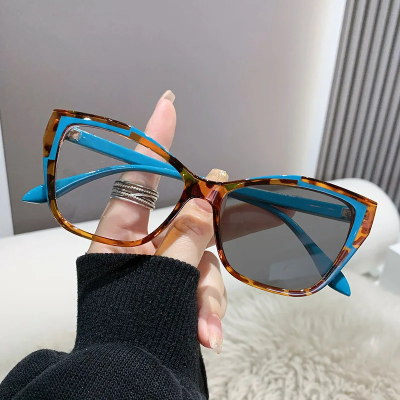 Fashion-Cat-Eye-Anti-Blue-Light-Photochromic-Glasses-Women-Vintage ...