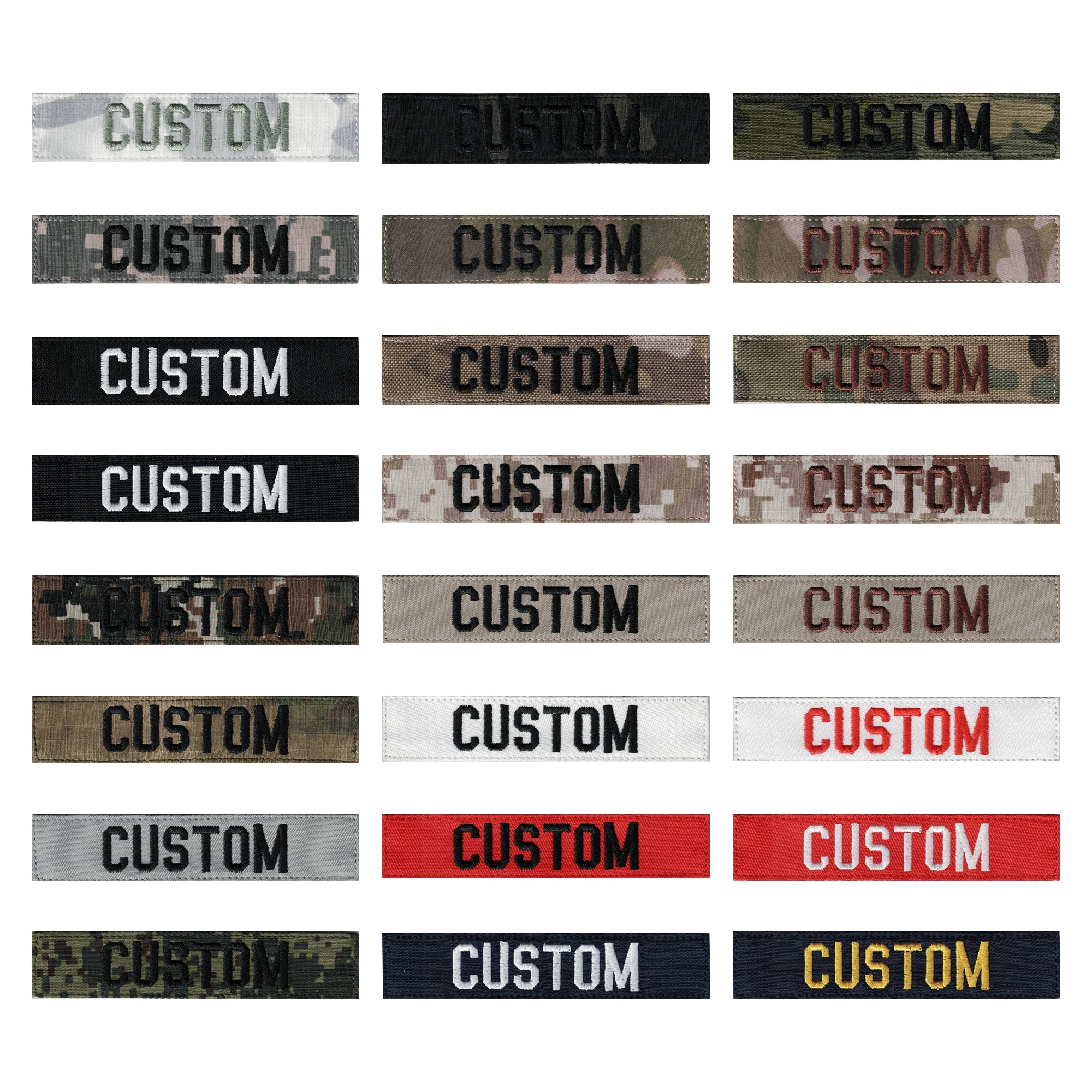Embroidery Custom Name Patch Chest Tapes Badges Fold Frame Acu Multicam ...