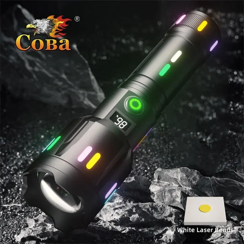 COBA-LED-Flashlight-Fluorescent-Absorbing-Film-Luminous-Colorful-Zoom ...