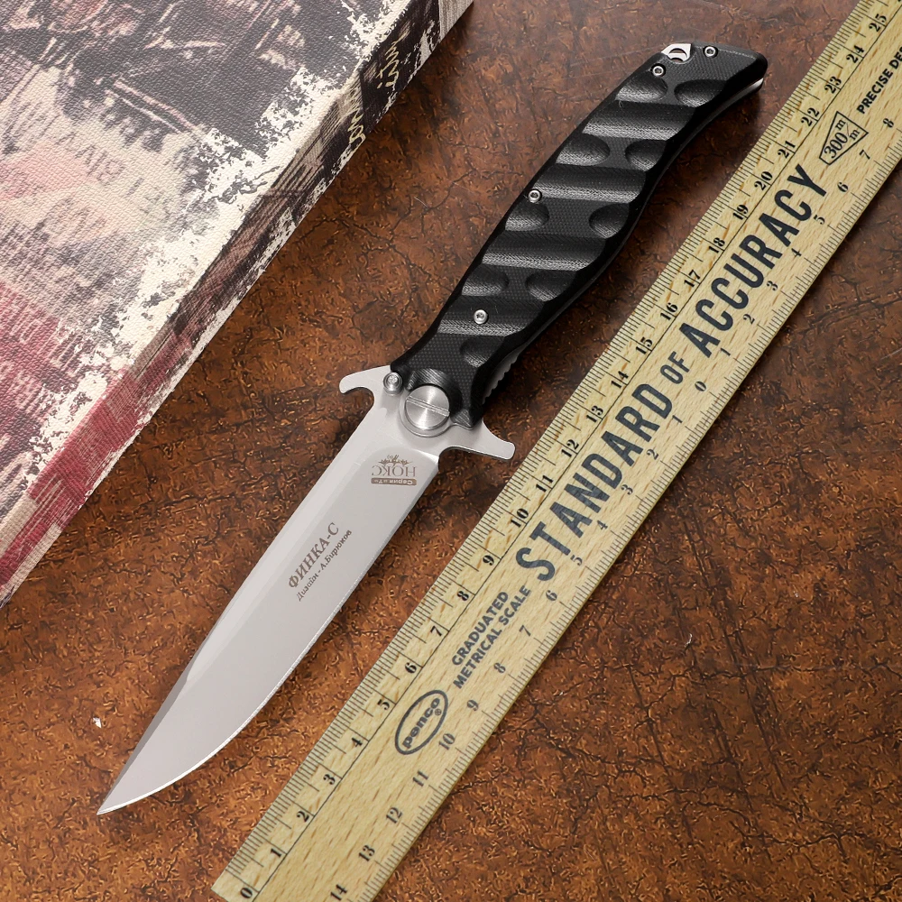 Ru Folding Knife Hokc Outdoor D2 Blade G10 Handle Hunting Edc Sharp ...