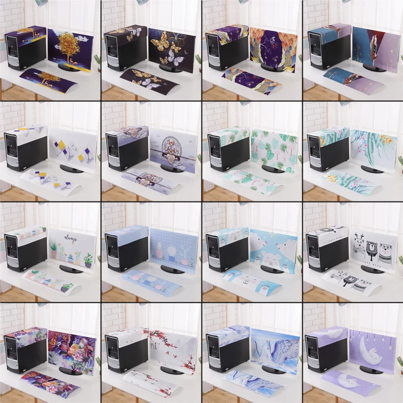 3pcs-Set-19-32Inch-Computer-Dust-Cover-Korean-Pastoral-Cloth-Cute ...