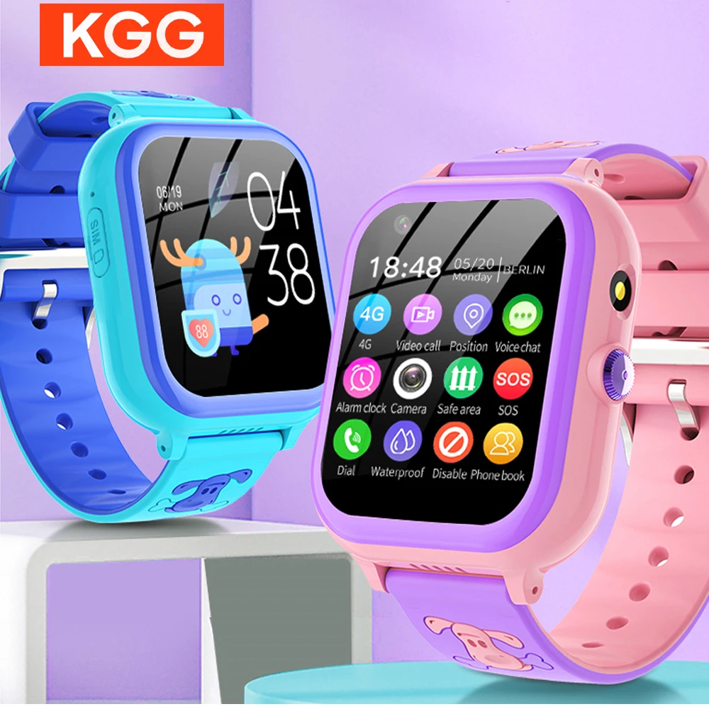 KGG-Smartwatch-Imperme-vel-para-Crian-as-4G-ROM-8G-Video-Call-Phone ...