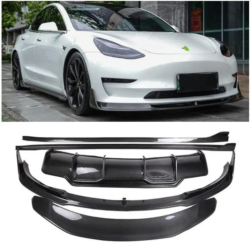 High-Quality-REAL-Carbon-Fiber-For-Tesla-Model-3-2019-2020-2021-2022 ...