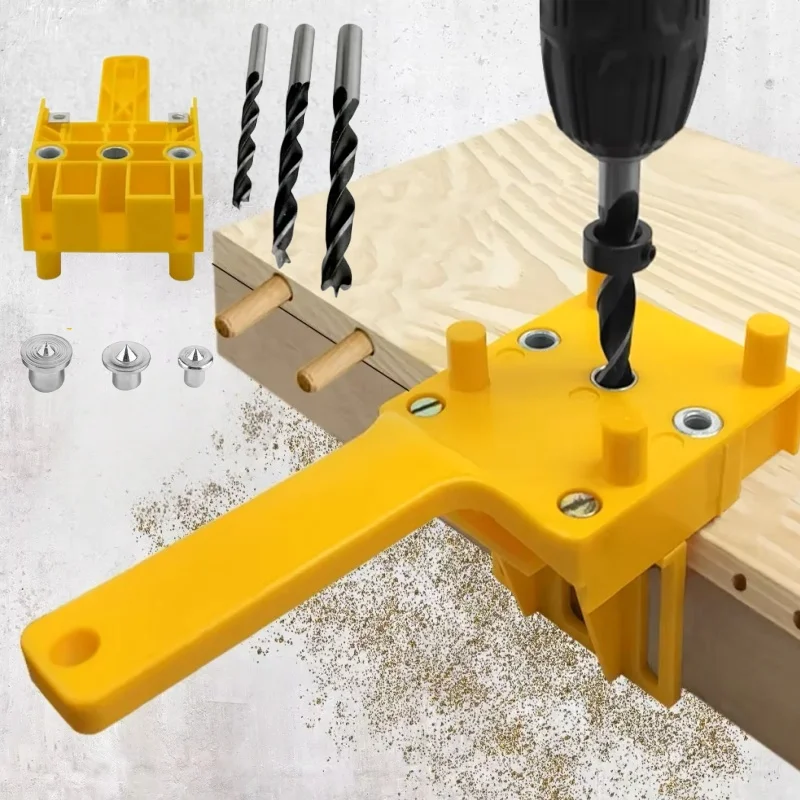Woodworking Handheld Jigs Fits 6/8/10mm Drill Guide, Dowel Jig W ...