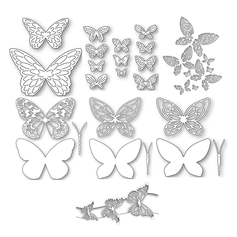 Scrapbooking Die Cut Butterfly | Metal Dies Cards Butterfly - Metal ...