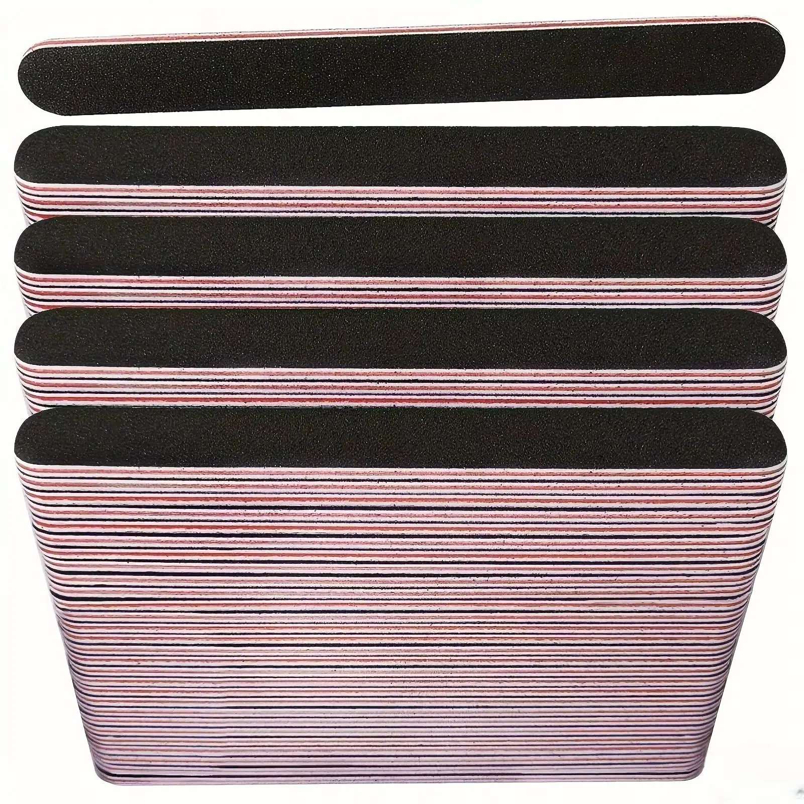 50-100pcs Nail Files, Pro 100/180 Grit Nail File Double Sided for ...